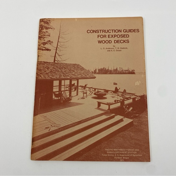 Vintage | Other | Vintage Construction Guides For Exposed Wood Decks ...